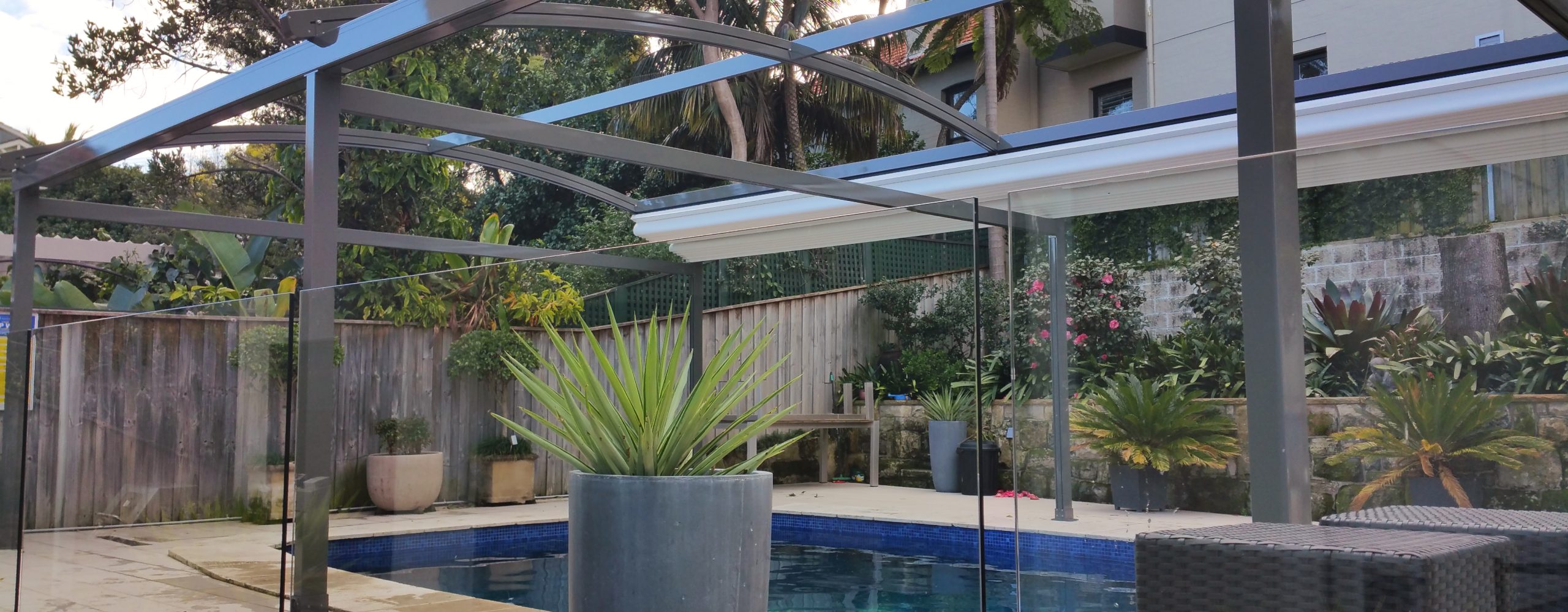 Benefits of retractable awnings for pools and patios - Eureka Awnings